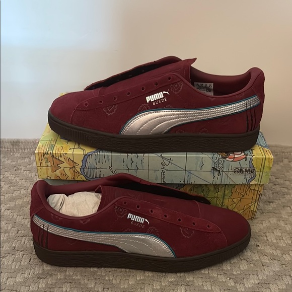 Puma | Shoes | Puma Suede 2 One Piece Red Mens 85 Hh | Poshmark
